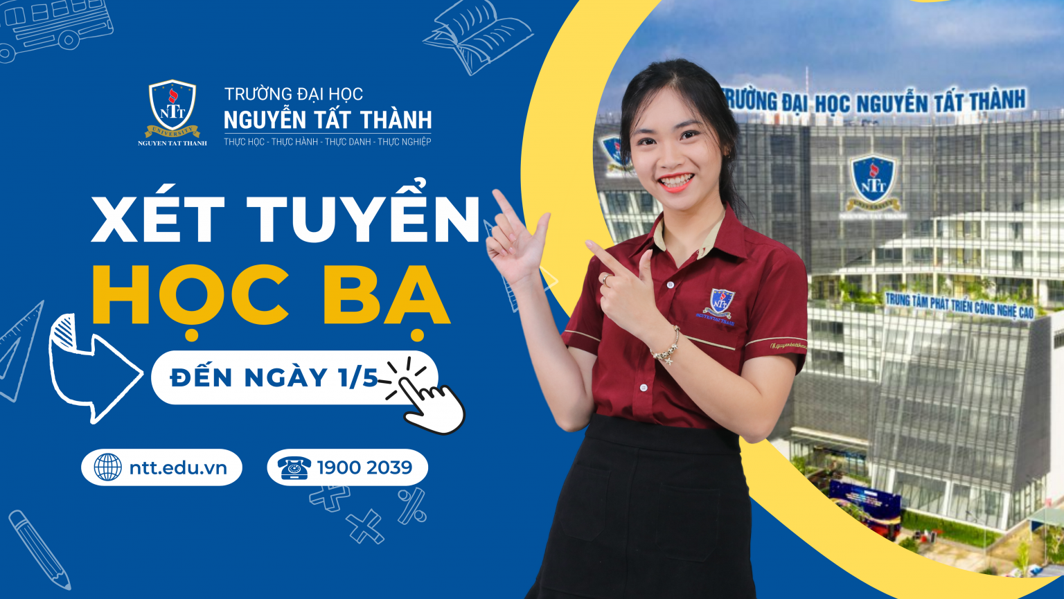 Xét tuyển học bạ trước 1/5 – Đặt suất vé trúng tuyển đại học - Trường ...
